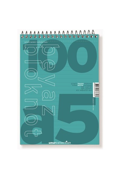 UC BEYAZ BLOKNOT A5 100 YP.KARELI