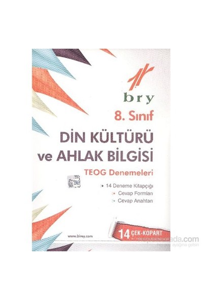 Birey 8. Sınıf Din Kültürü Ve Ahlak Bilgisi Teog Denemeleri-Kolektif