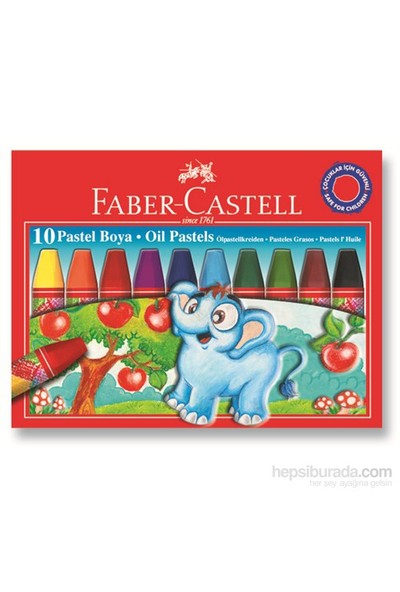 Faber-Castell Karton Kutu Pastel Boya, 10 Renk (5282125310)