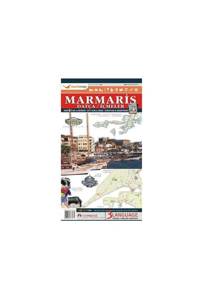 Touristmap Marmaris-Datça Harita, Plan ve Rehberi