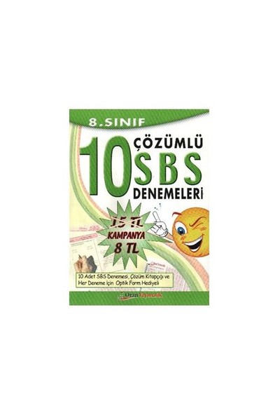 Oran 8. Sınıf 10 Çözümlü Sbs Denemeleri-Kolektif