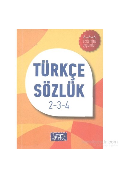 Türkçe Sözlük İlköğ.2-3-4 -