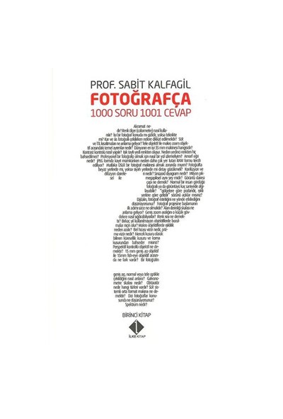 Fotoğrafça 1000 Soru 1001 Cevap