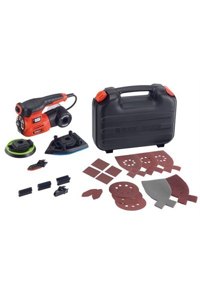 Black&Decker KA280K-QS 220W Çok Amaçlı Zımpara Zımpara (Üçgen, Eksantrik, Titreşim) Black&Decker KA280K-QS 220W Çok Amaçlı Zımpara Zımpara (Üçgen, Eksantrik, Titreşim)