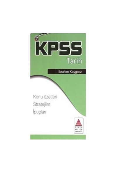 Delta Kpss Tarih Cep Kartı - İbrahim Kaygısız Delta Kpss Tarih Cep Kartı - İbrahim Kaygısız