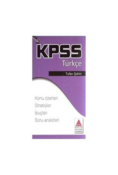 Delta Kpss Türkçe Cep Kartı - Tufan Şahin