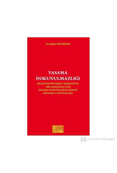 Yasama Dokunulmazlığı-Osman Serkan Gülfidan