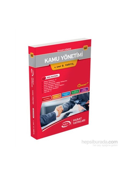 Murataçıköğretim 5481 Kamu Yönetimi 4.Sınıf 8.Yarıyıl-Komisyon