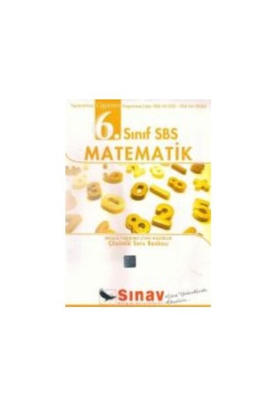 Sınav 6. Sınıf SBS Matematik Çözümlü Soru Bankası