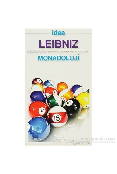 Monadoloji-Gottfried Wilhelm Leibniz Monadoloji-Gottfried Wilhelm Leibniz