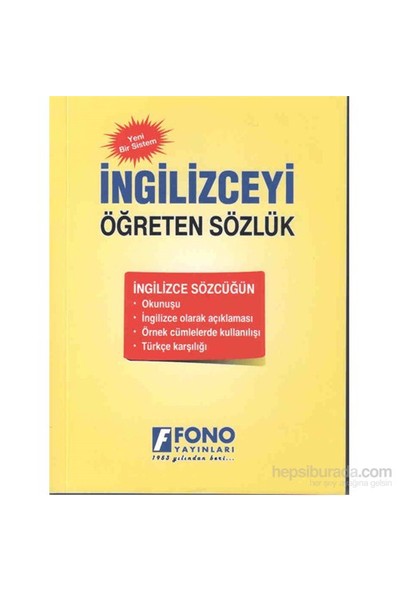 İngilizceyi Öğreten Sözlük-Gorden Jones