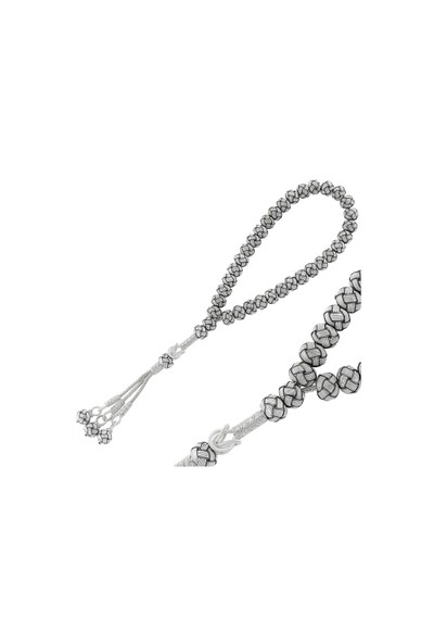 Bayan Lili El Yapımı Kazaziye Gümüş Tesbih