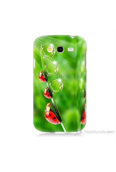 Teknomeg Samsung Galaxy Grand Neo Kapak Kılıf Uğur Böcekleri Baskılı Silikon