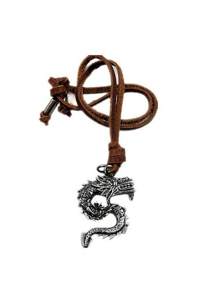 Betico Fashion Gümüş Ejderha Kolye