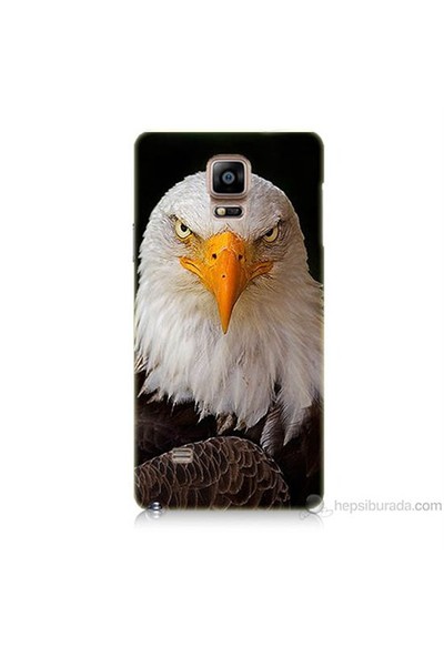 Teknomeg Samsung Galaxy Note 4 Kapak Kılıf Kartal Baskılı Silikon