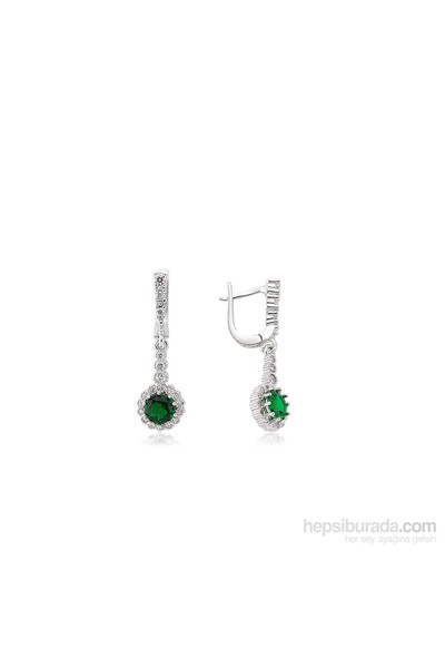 Olivin Accesories Zirkon Taşlı Yuvarlak Küpe 432062