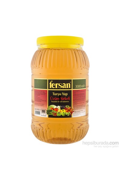 Fersan Turşuluk Sirkeli Salamura 3 lt Pet Kavanoz Fersan Turşuluk Sirkeli Salamura 3 lt Pet Kavanoz
