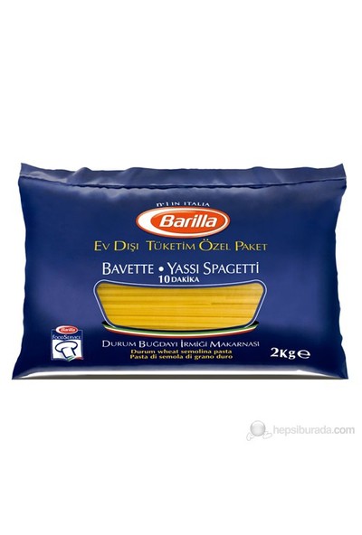 Barilla Bavette/ Yassı Spagetti Makarna 2 kg