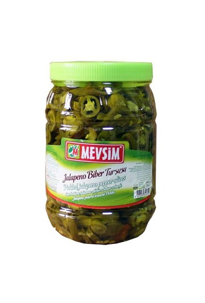Mevsim Acı Jalapeno Biber Turşu 1500 Gr Mevsim Acı Jalapeno Biber Turşu 1500 Gr