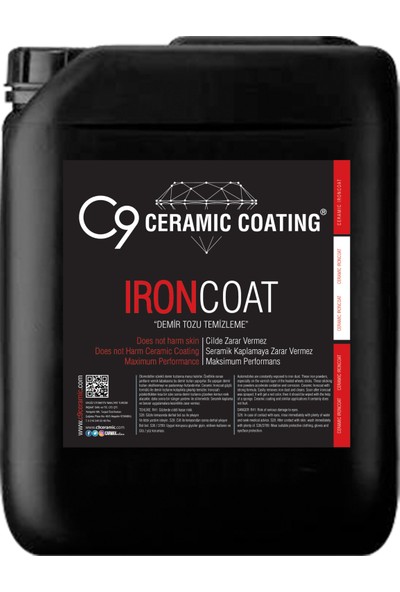 İron Coat - Demir Tozu Temizleme 5 Lt