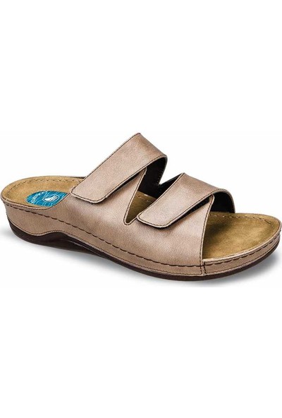 Ceyo Kadın Terlik Vizon 9946