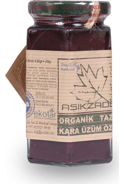 Aşıkzade Organik Şiraz Üzüm Özü