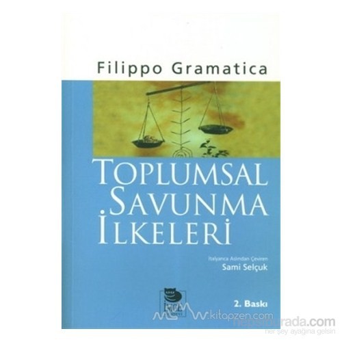 Toplumsal Savunma İlkeleri-Filippo Gramatica Kitabı ve Fiyatı