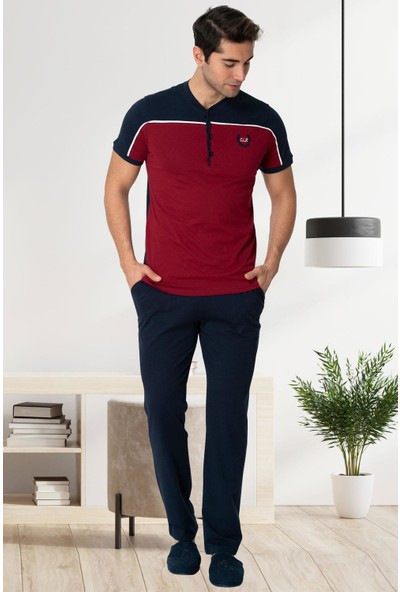 Mecit 2771 Bordo Büyük Beden Erkek Pijama Takımı Mecit 2771 Bordo Büyük Beden Erkek Pijama Takımı