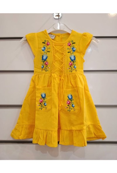 Zehria Şile Bezi Otantik Rahat Kız Çocuk Elbise