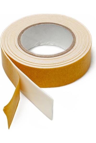 River World Çok Amaçlı Tüm Yüzeylerde Kullanıma Uygun Beyaz Çift Taraflı Köpük Sünger Montaj Bant