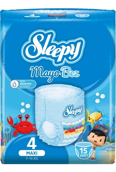 Sleepy Mayo Külot Bez No 4 (7-14 Kg) Maxi 15 'li