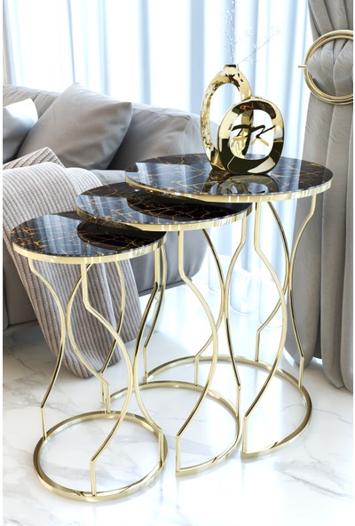 Pukka Sehpa Gold Rüya Zigon Sehpa