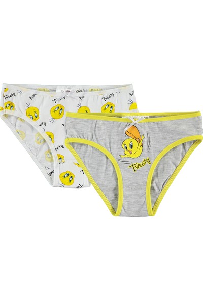 Tweety Kız Çocuk 2'li Külot 2-10 Yaş Karmelanj