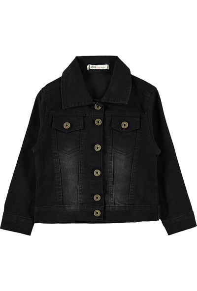 Civil Girls Kız Çocuk Kot Ceket 10-13 Yaş Siyah
