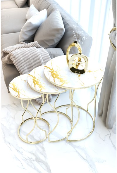 Pukka Sehpa Gold Rüya Zigon Sehpa