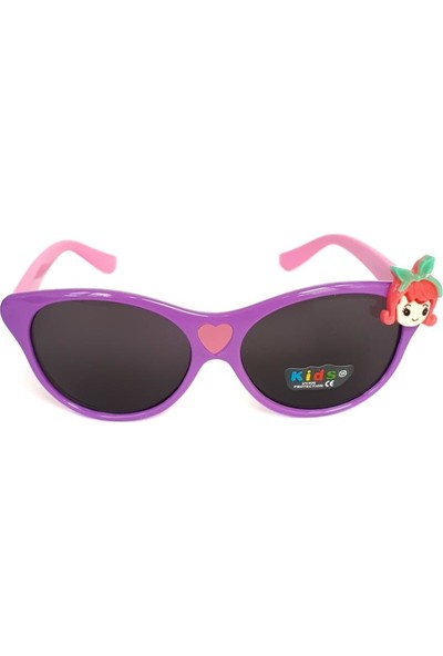 Kids Siyah Lens ve Mor Pembe Çerçeveli UV400 Çocuk Güneş Gözlüğü CHCG091