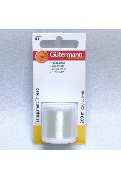 Gutermann Gütermann Şeffaf Hayalet Transparan Dikiş Ipi 200M Gutermann GUTTI01