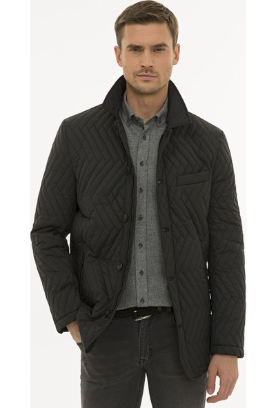 Pierre Cardin Siyah Standart Fit Sentetik Mont 50227114-VR046