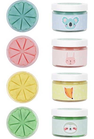 Bonnie Play Dough Oyun Hamuru 4'lü Pastel Renk Seti 4*150GR Bonnie Play Dough Oyun Hamuru 4'lü Pastel Renk Seti 4*150GR