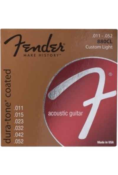 Fender Dura-Tone Coated 11-52 Akustik Gitar Teli 0730880003
