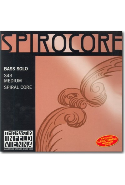 Thomastik Spirocore Solo Set Kontrabass Teli S43 Thomastik Spirocore Solo Set Kontrabass Teli S43