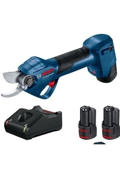 Bosch Pro Pruner Akülü Budama Makası 12 Volt 2 Amper Çift Akü