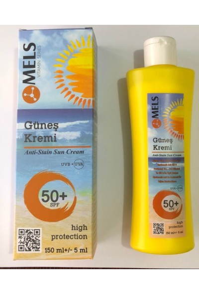Mels Güneş Kremi Spf 50+ 150 ml Mels Güneş Kremi Spf 50+ 150 ml