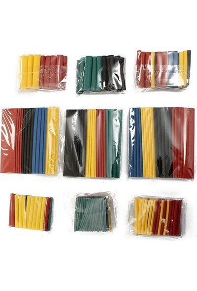 Makaron Set Isı ile Daralan Kablo Seti 530 Adet 8 Boy Makaron Set Isı ile Daralan Kablo Seti 530 Adet 8 Boy