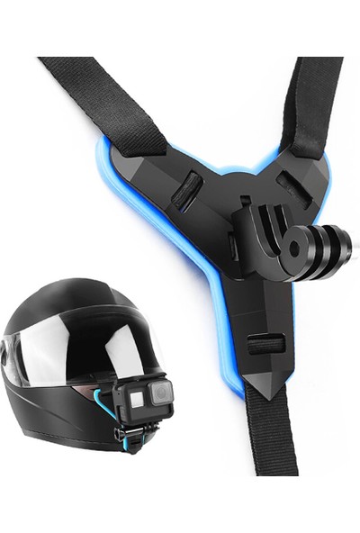 CoverZone Aksiyon Kamera Çene Altı Kask Bağlantı Aparatı