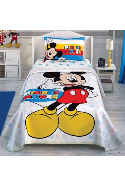 Taç Lisanslı Disney Mickey Call Me Tek Kişilik Pike Takımı Taç Lisanslı Disney Mickey Call Me Tek Kişilik Pike Takımı