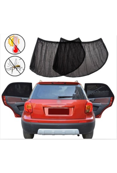 Ankaflex Araba Araç Oto Yan Cam Güneşlik Perde Arka Yan Cam + Oto Koku