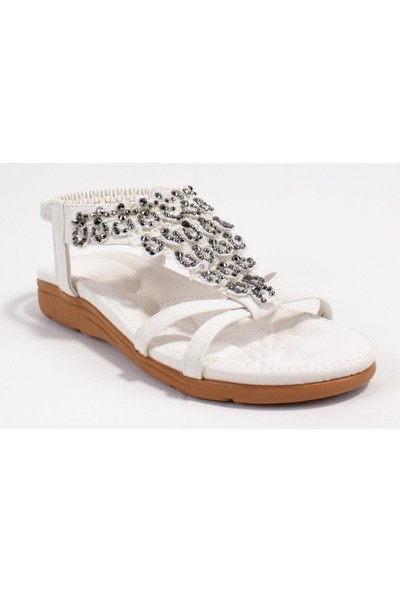 Guja 21Y120-2 Beyaz Günlük Kadın Sandalet