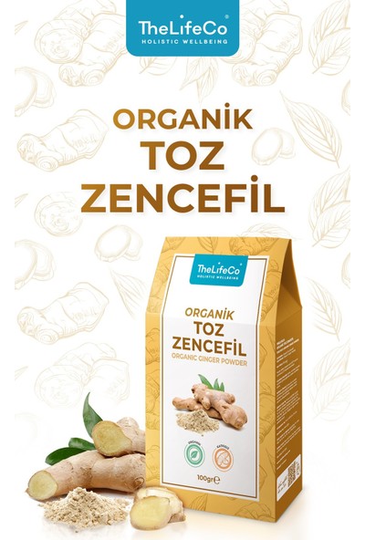 Thelifeco Organik Zencefil Tozu 100 gr Thelifeco Organik Zencefil Tozu 100 gr