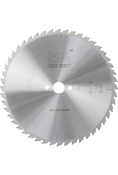 Teknik Testere König 250X2,4X30 Z 48 Diş Elmas Uçlu Ince Masif Lambiri ve Çıta Testeresi Teknik Testere König 250X2,4X30 Z 48 Diş Elmas Uçlu Ince Masif Lambiri ve Çıta Testeresi
